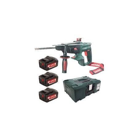 Marteau perforateur sans fil sds plus METABO "KHA18LTX" de 18 V - 3x4Ah ...