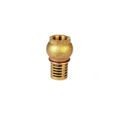 Crépine eau à clapet en laiton GUARESKI "152-8G" de 20x27