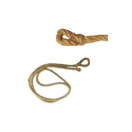 Chablot (longe) en chanvre de 12 longueur 4 ml